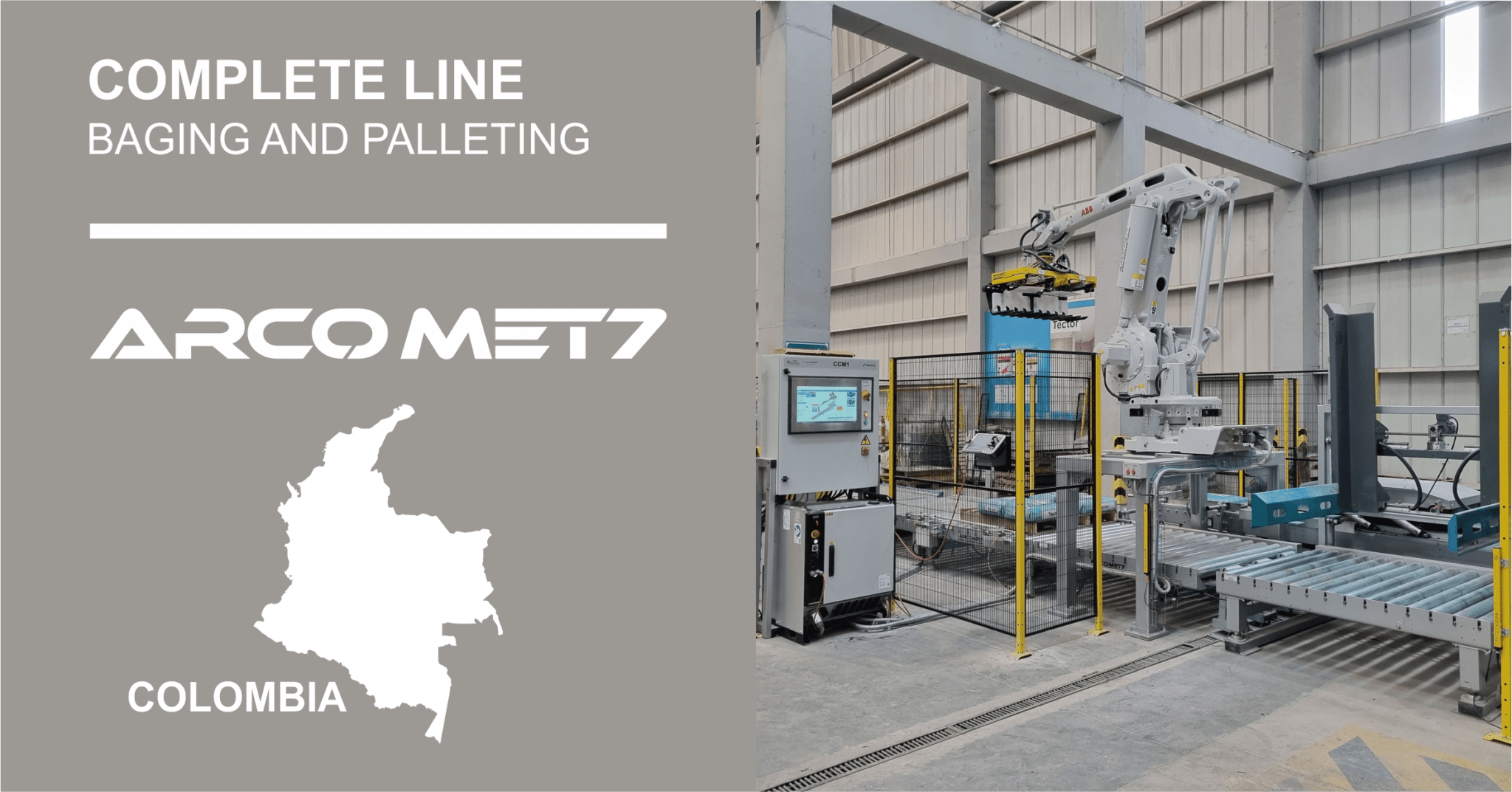 BAGGING AND PALLETIZING LINE IN COLOMBIA - ARCO MET7