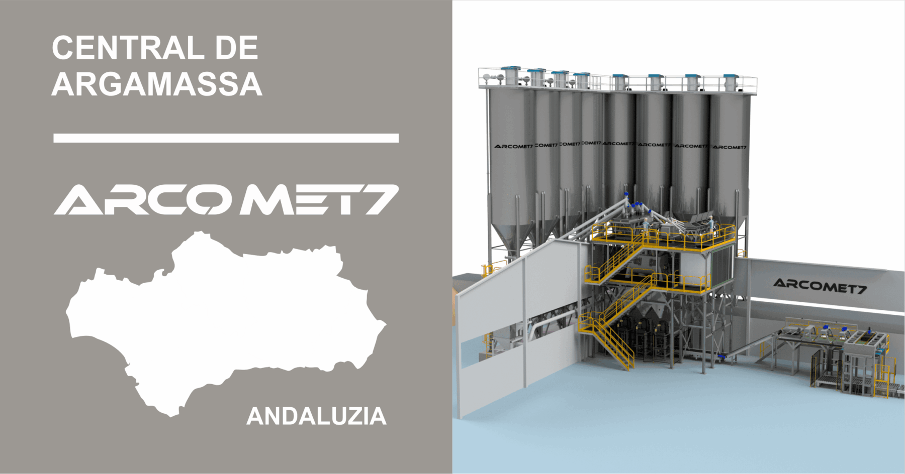 CENTRAL DE ARGAMASSAS NA ANDALUZIA - ARCO MET7