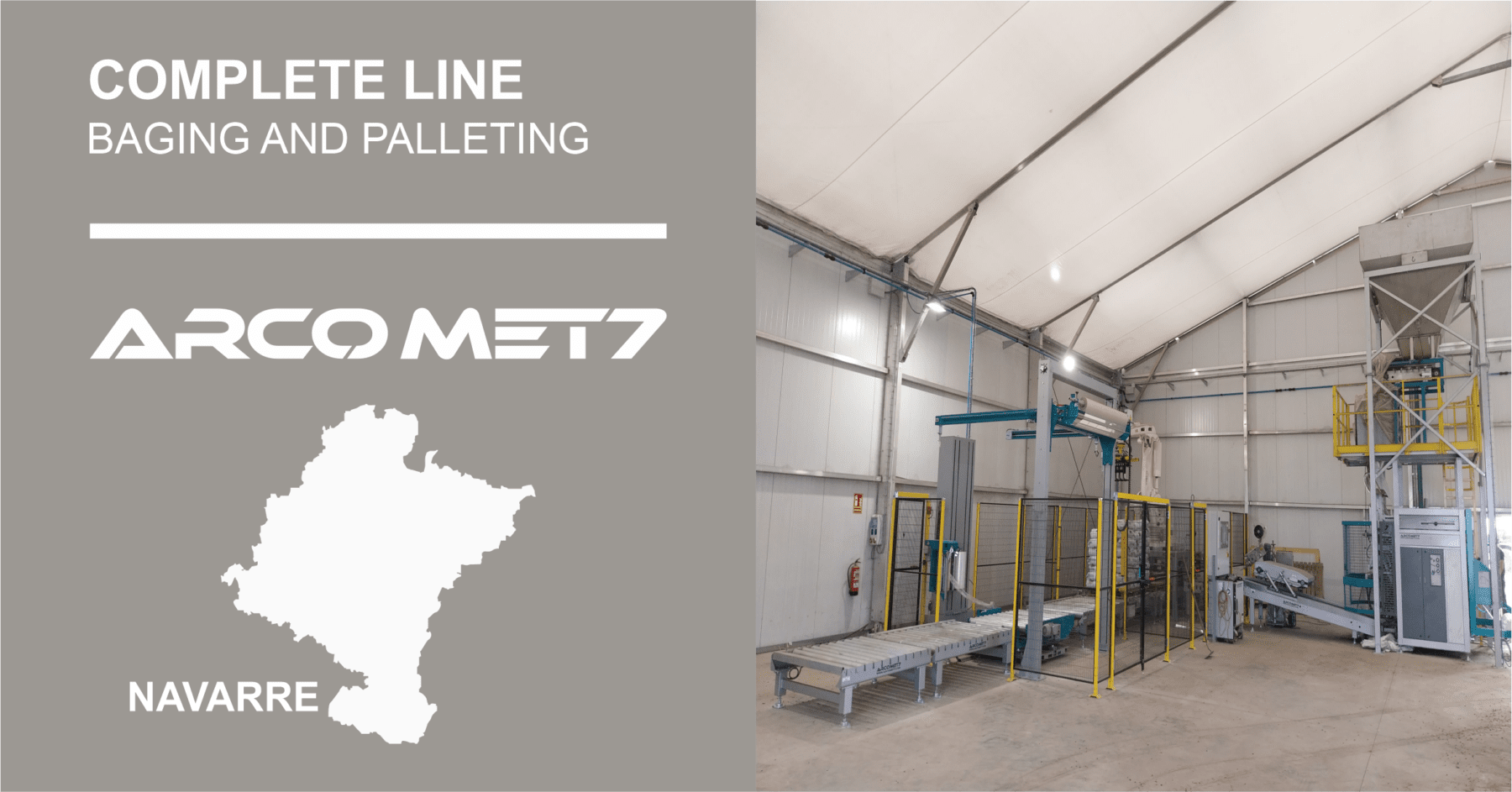 BAGGING AND PALLETIZING LINE IN NAVARRE - ARCO MET7
